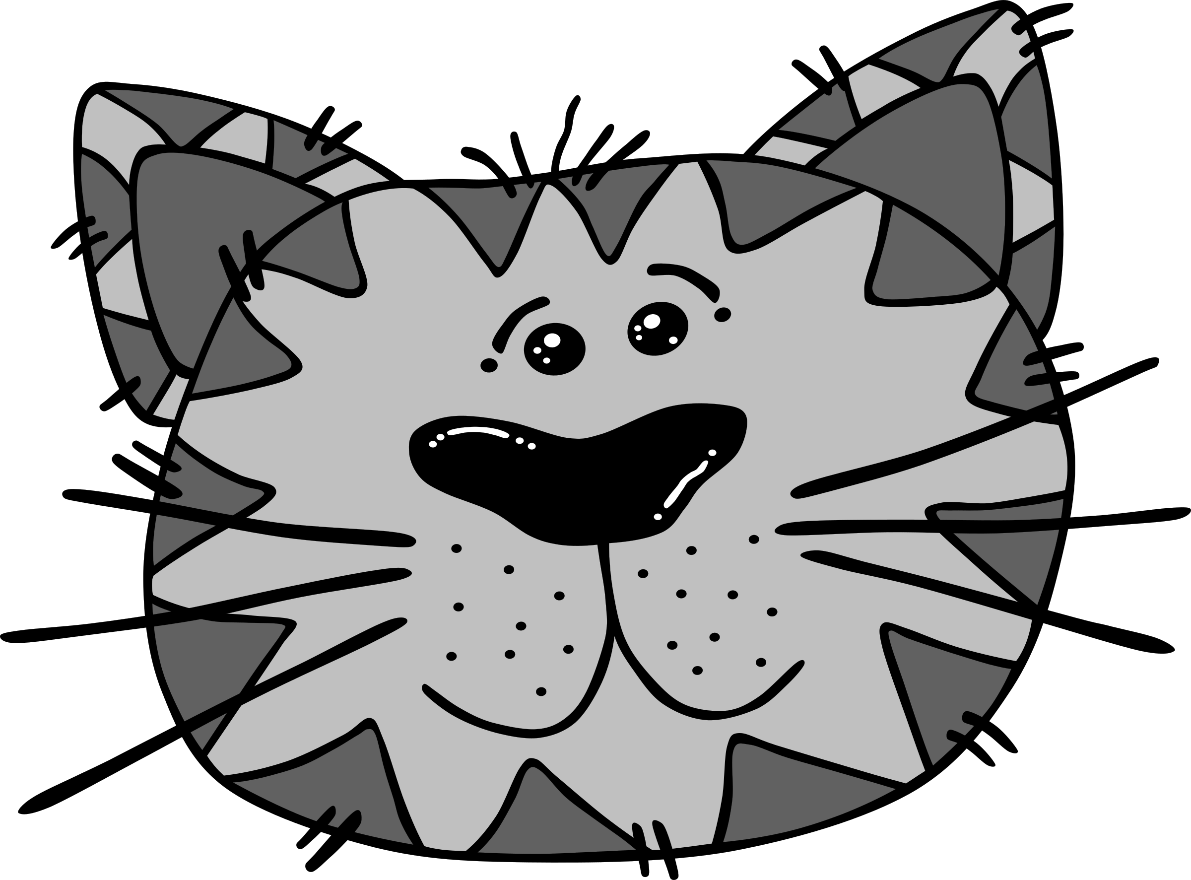 Clipart - Cartoon Cat Face