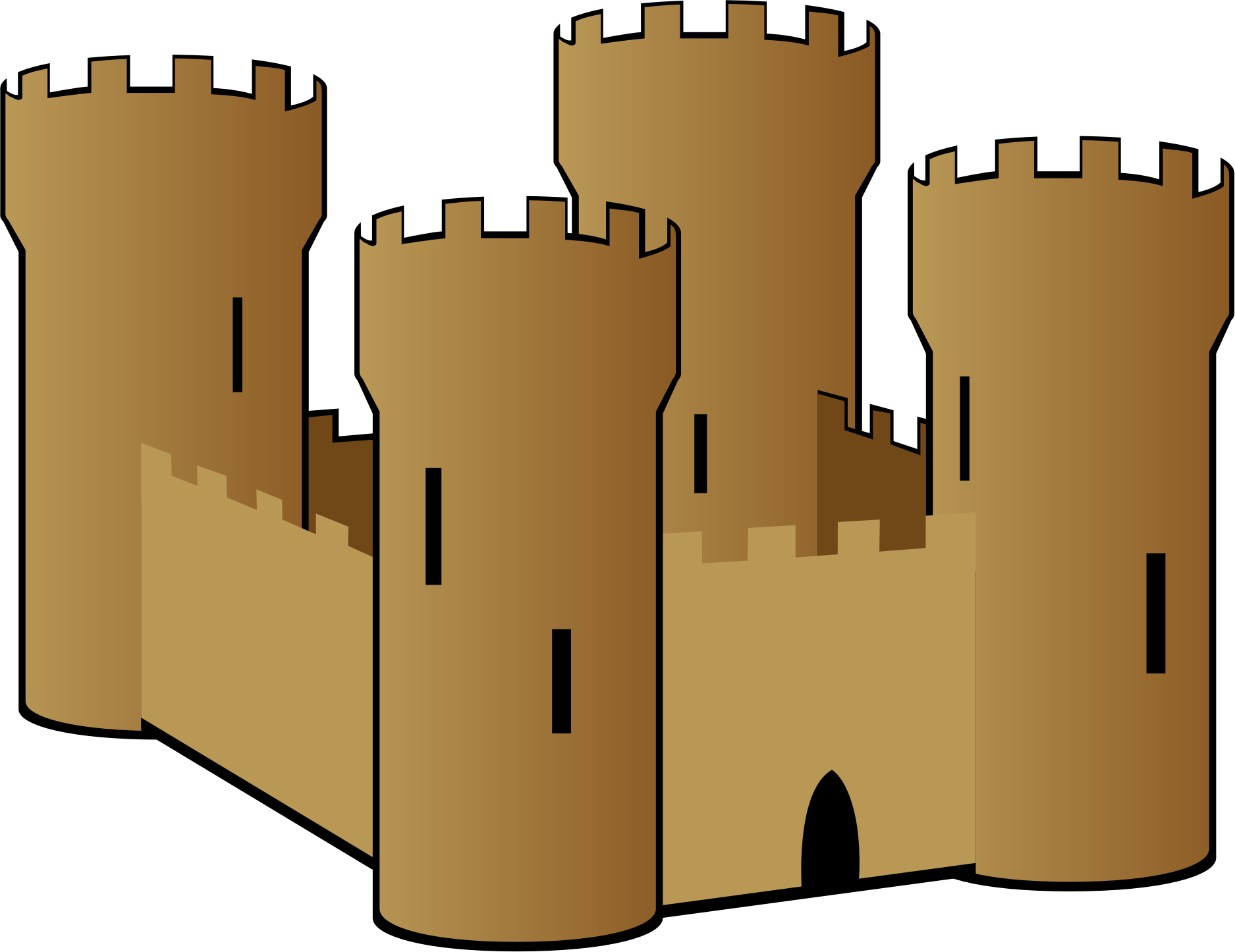 Clipart - Summer Sandcastle