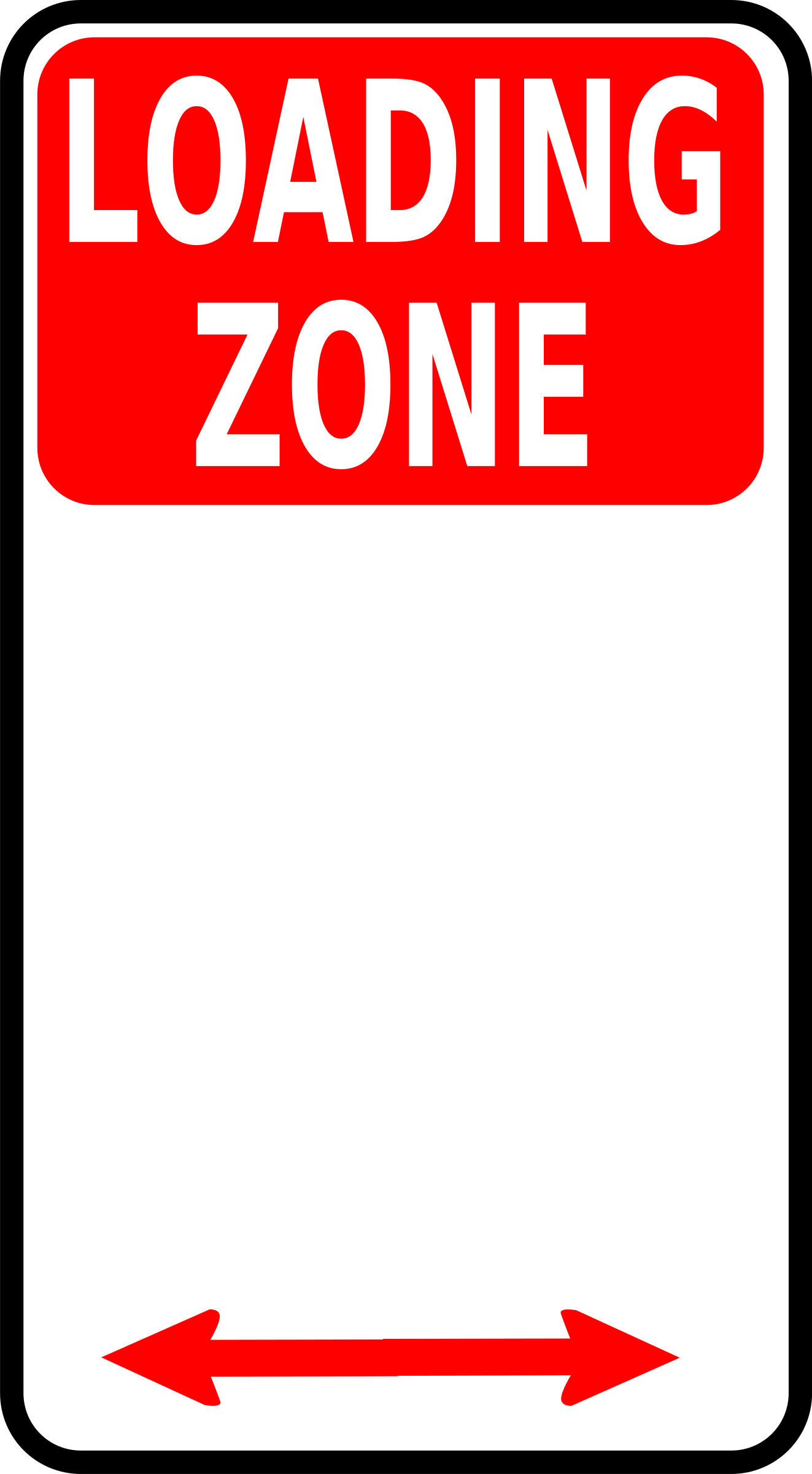 Clipart - sign-loading zone