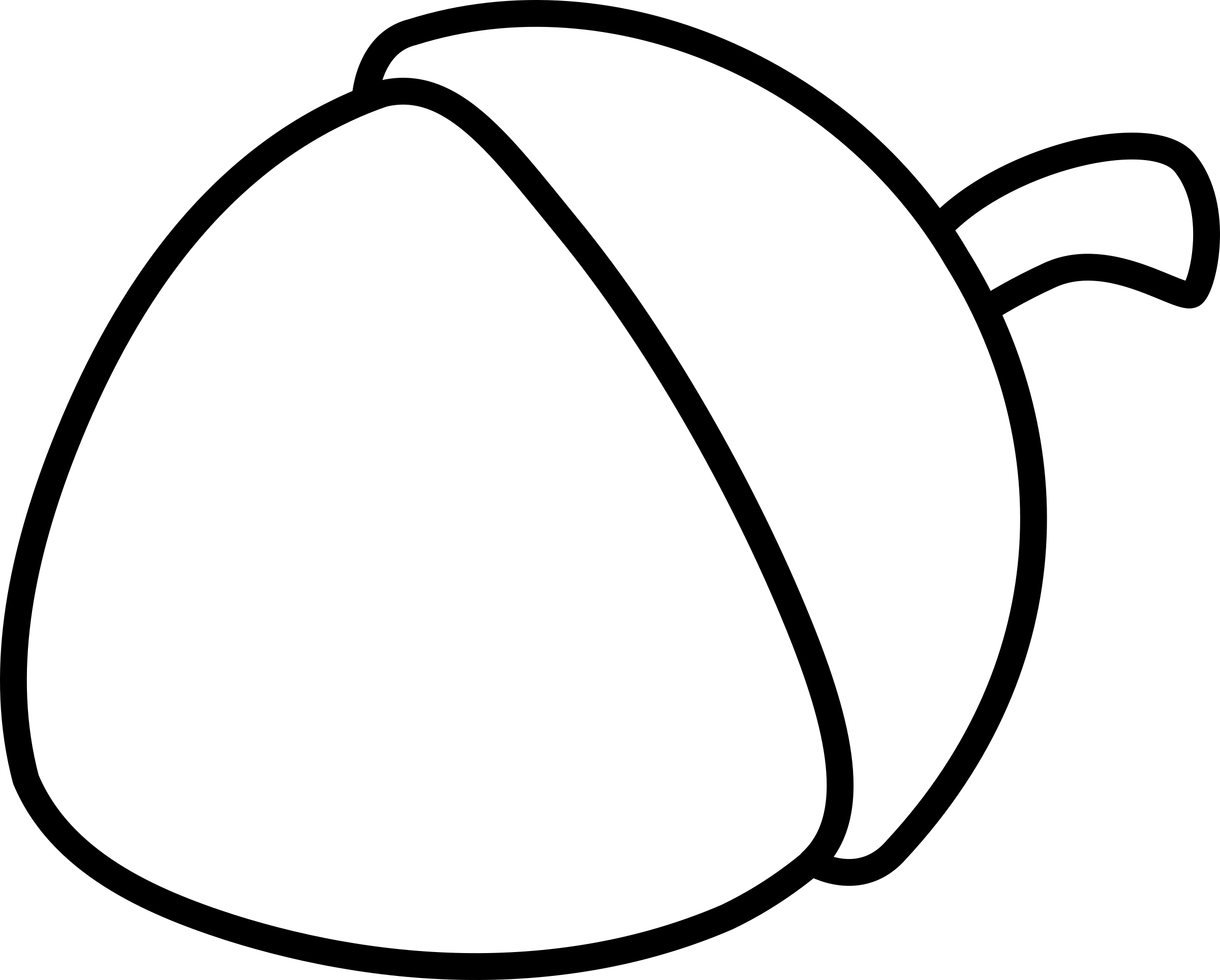 Clipart - Nut Line Art