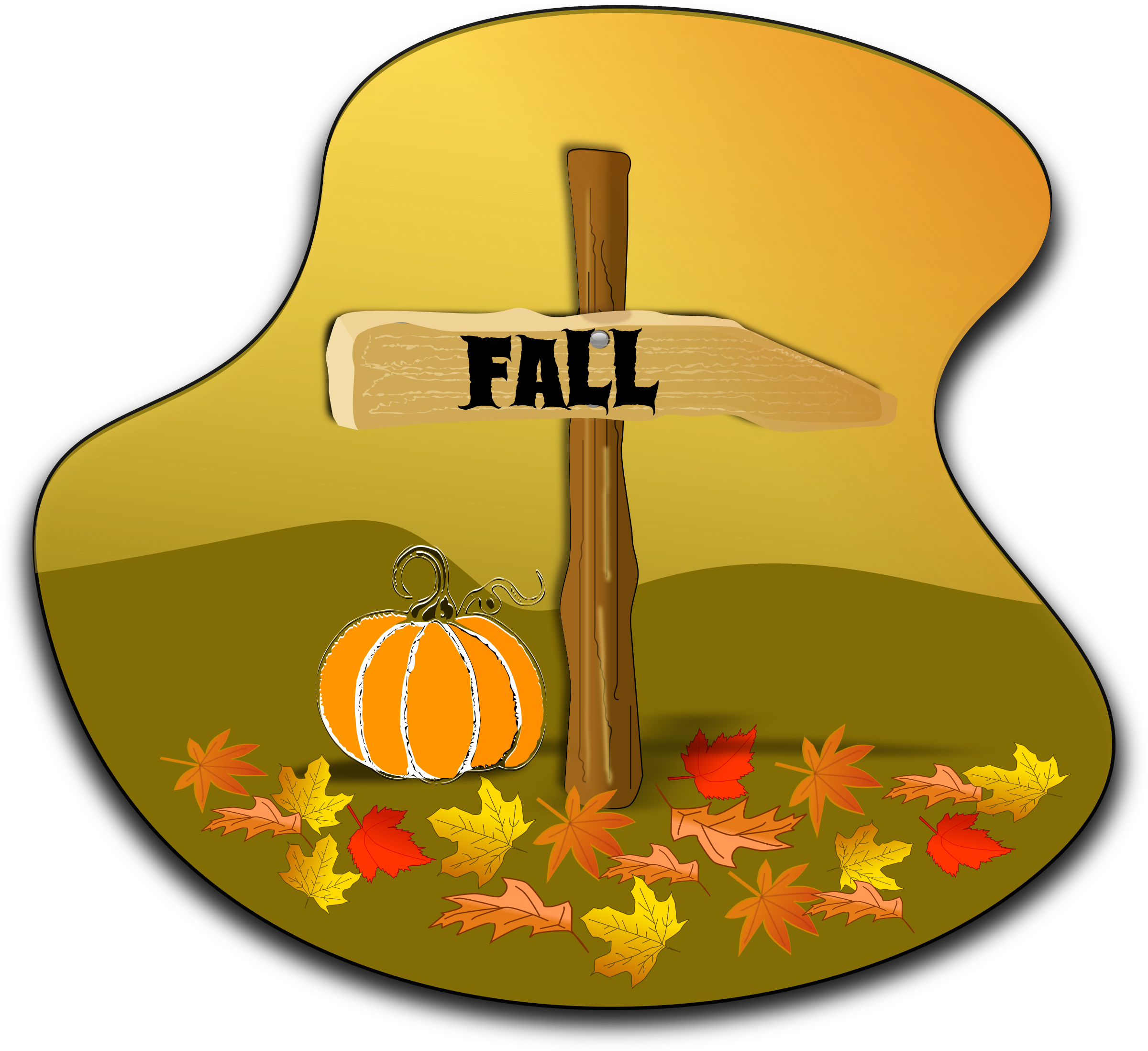 Clipart FALL LANDSCAPE