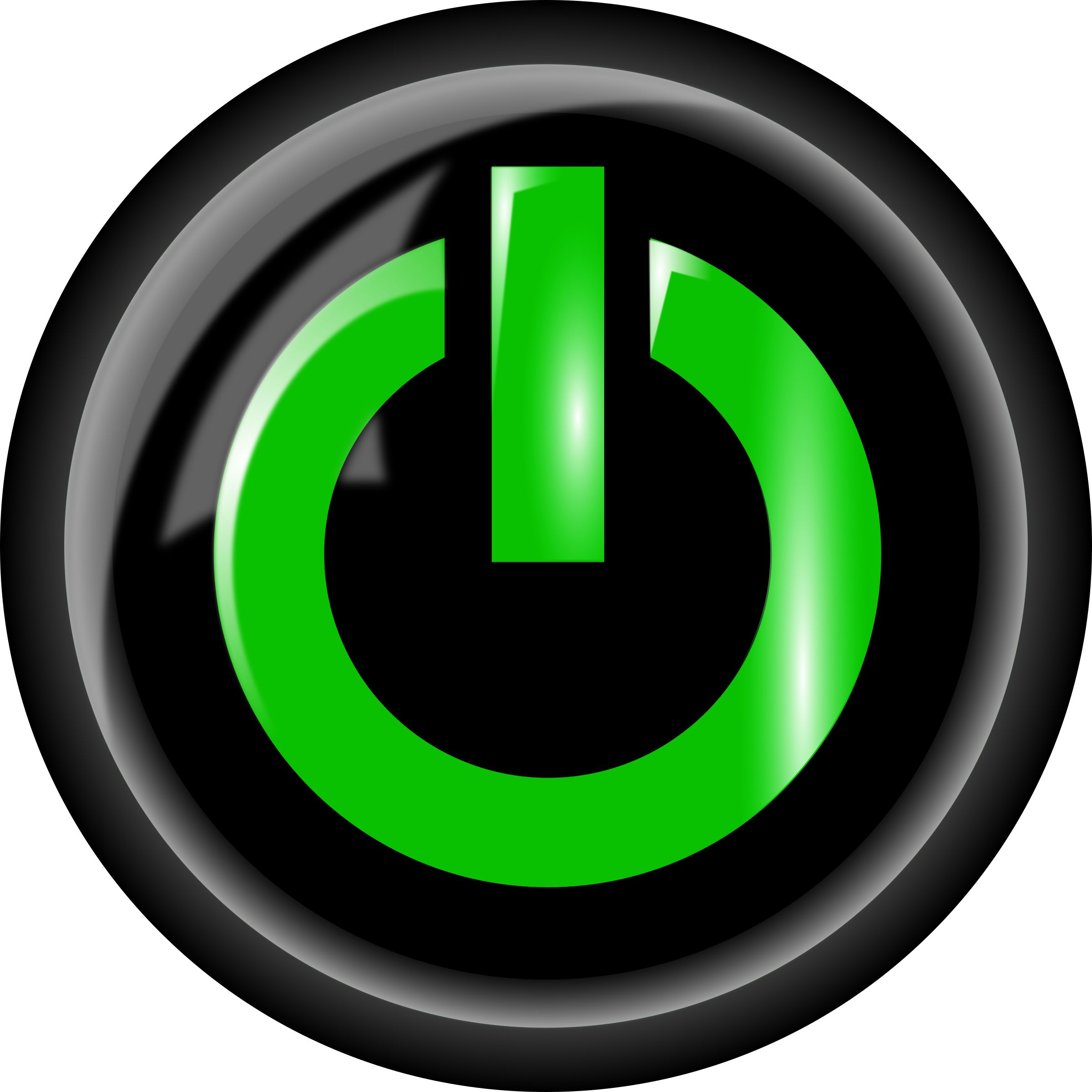 Clipart Power Button Black