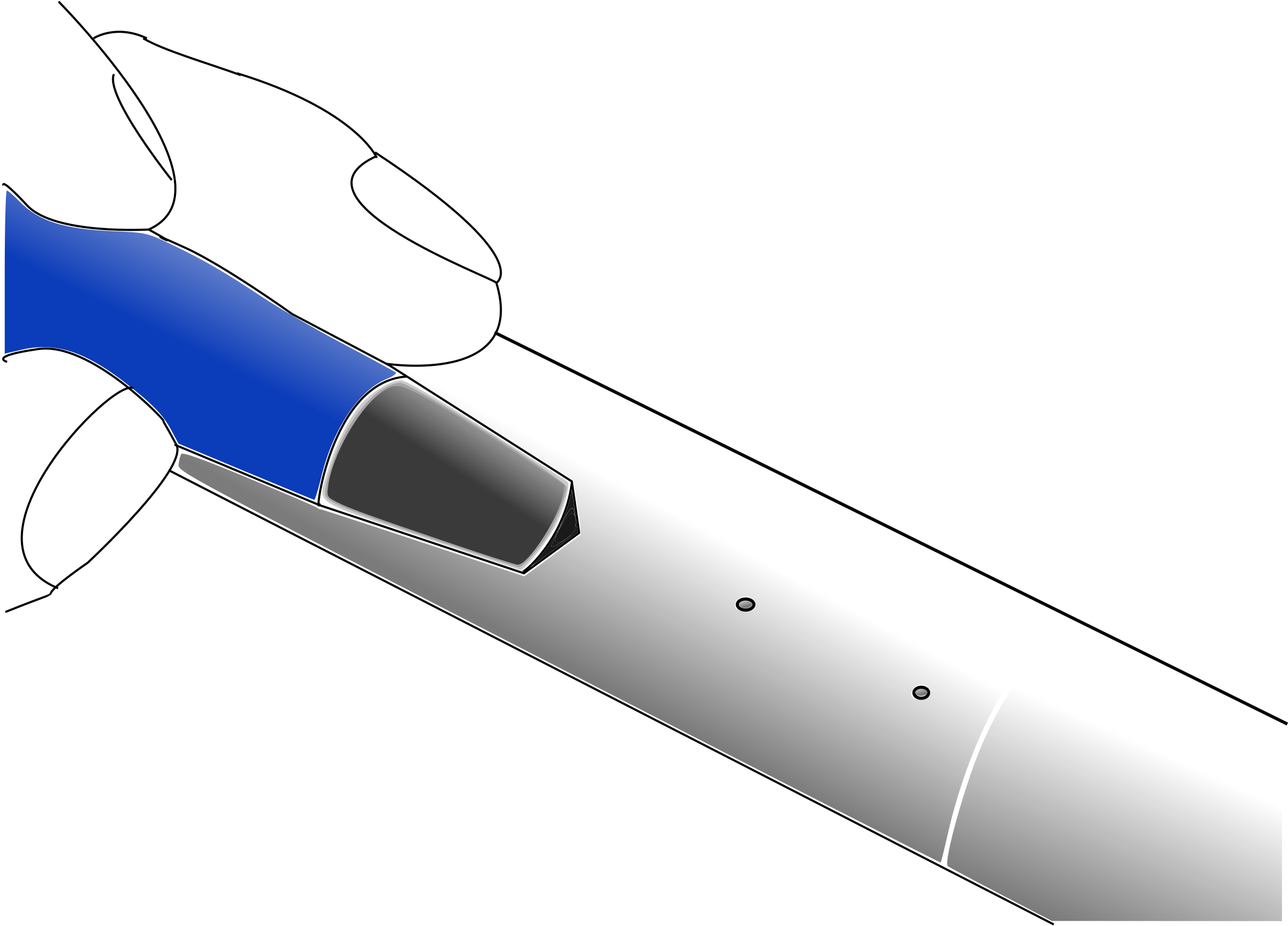 Clipart - using center punch