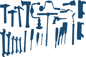 openclipart圖庫：Tools on the wall