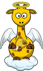openclipart圖庫：Giraffe Angel