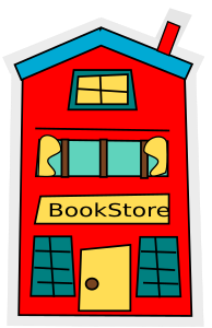 Clipart - cartoon bookstore-building