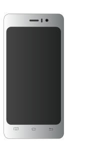 openclipart圖庫：Unbranded mobile phone - smartphone