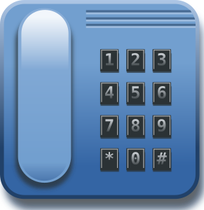 openclipart圖庫：Blue Phone