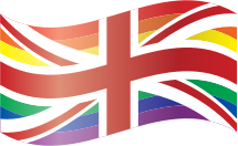 openclipart圖庫：Waving Rainbow Union Flag