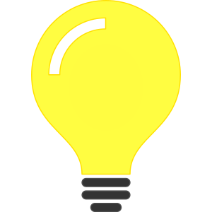 openclipart圖庫：Light Bulb Idea Icon