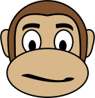 openclipart圖庫：Monkey Emoji - Confused