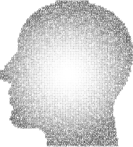 Clipart - Head Scrambled Alphabet