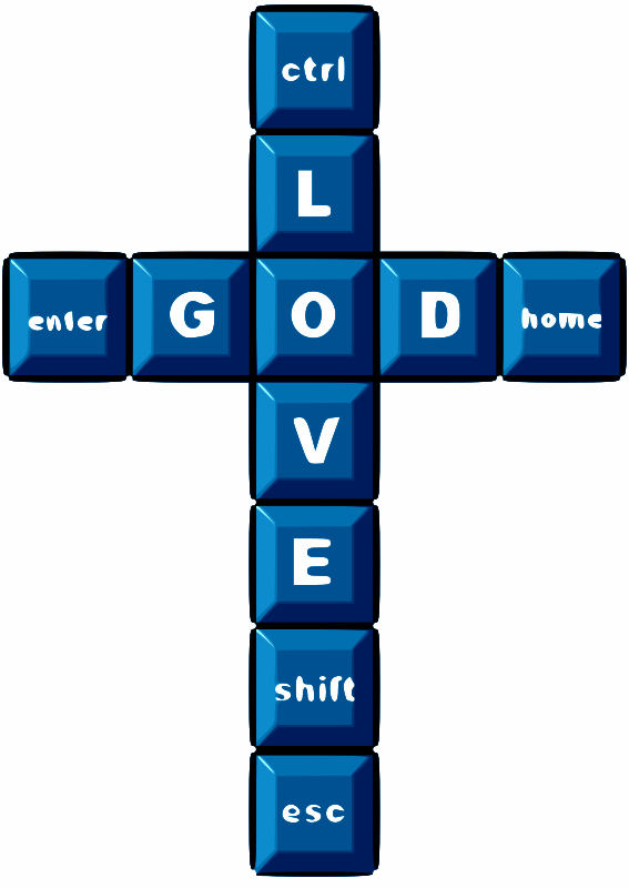 Keyboard Cross Openclipart