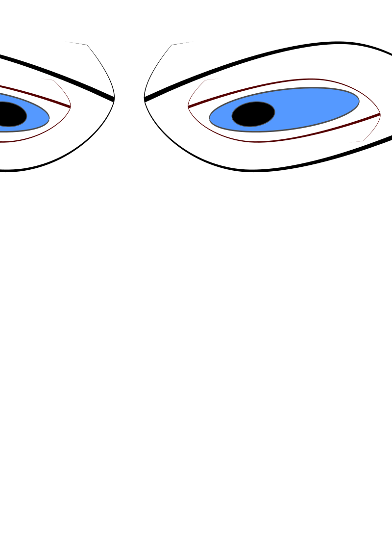 Pair Of Bad Eyes Openclipart