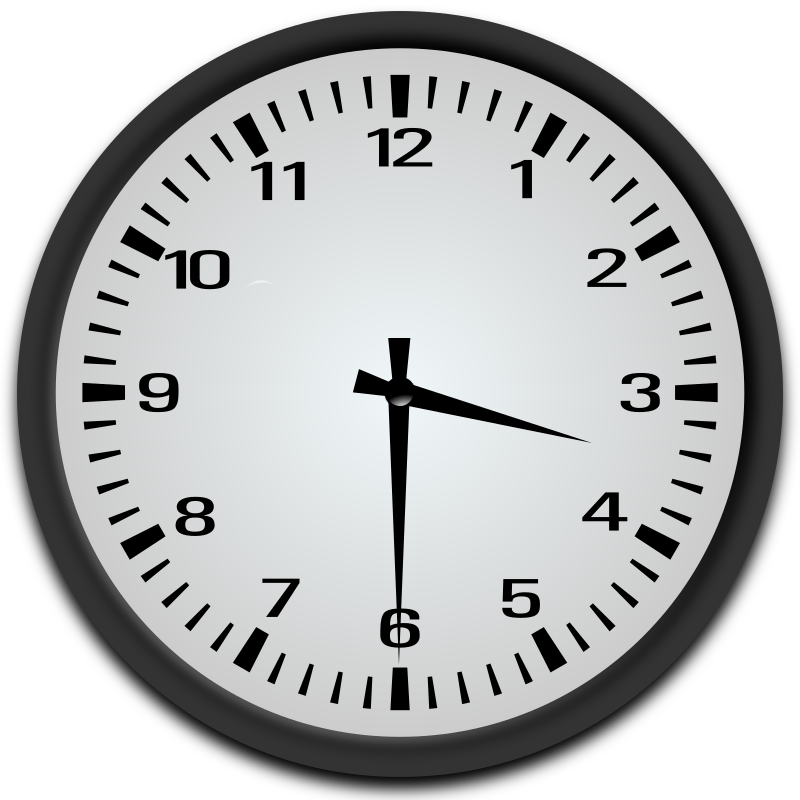 Half Past 3 O clock Openclipart