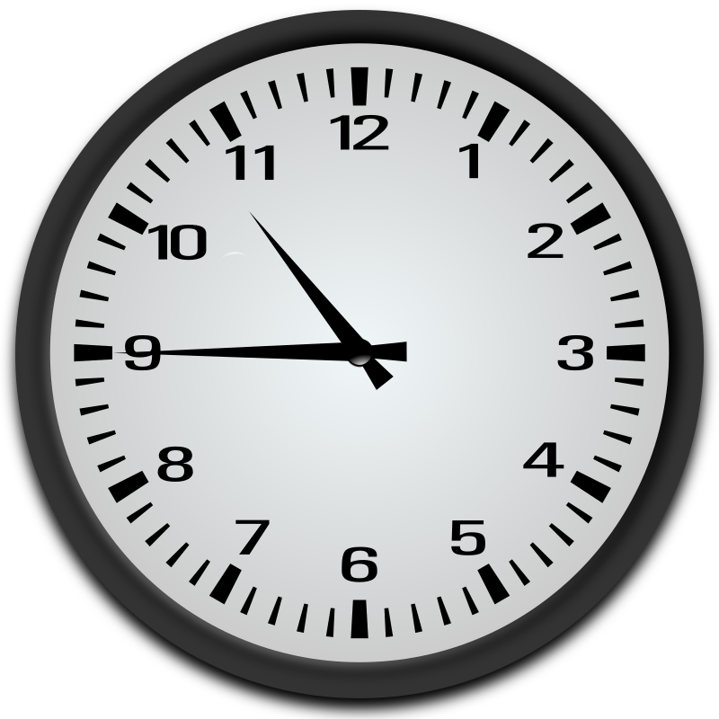Quarter To 11 O clock Openclipart