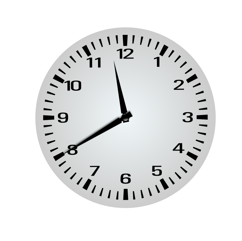 Twenty Minutes Before Twelve 11 40 Openclipart