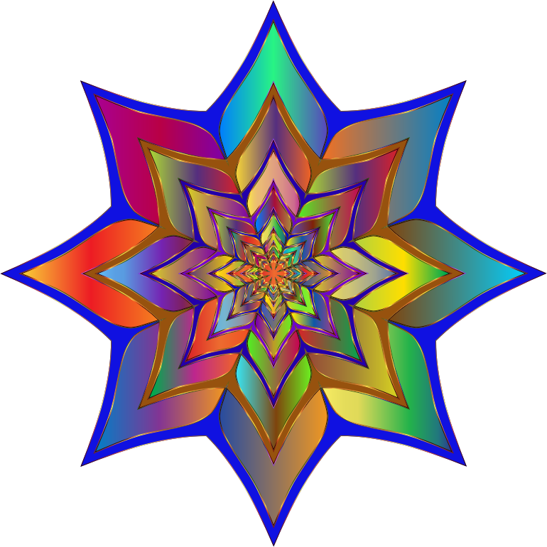 Colorful Flower Silhouette 3 Variation 2 - Openclipart Colorful Flower Silhouette 3 Variation 2 - Openclipart