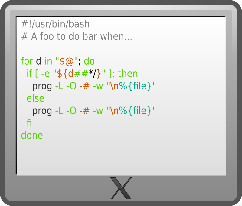 Terminal With Text Editor Openclipart