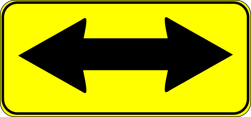 Double Arrow Sign Openclipart