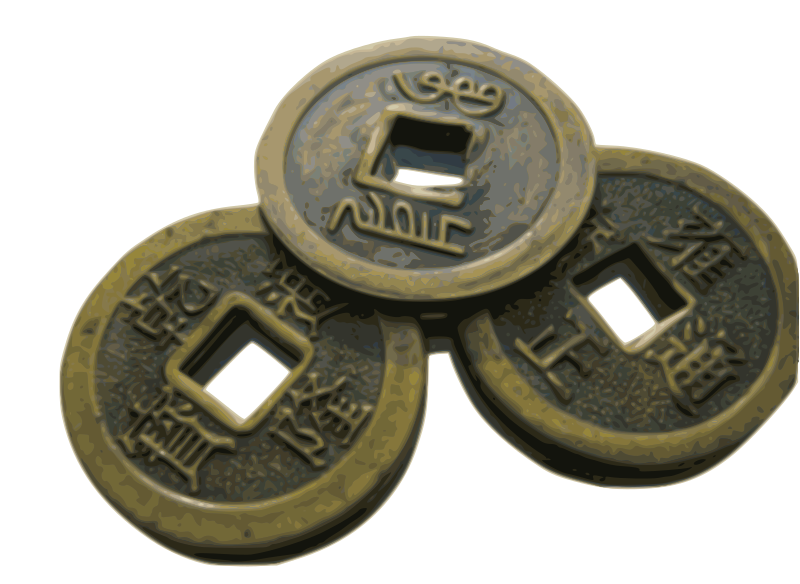 Chinese Old Coin Openclipart