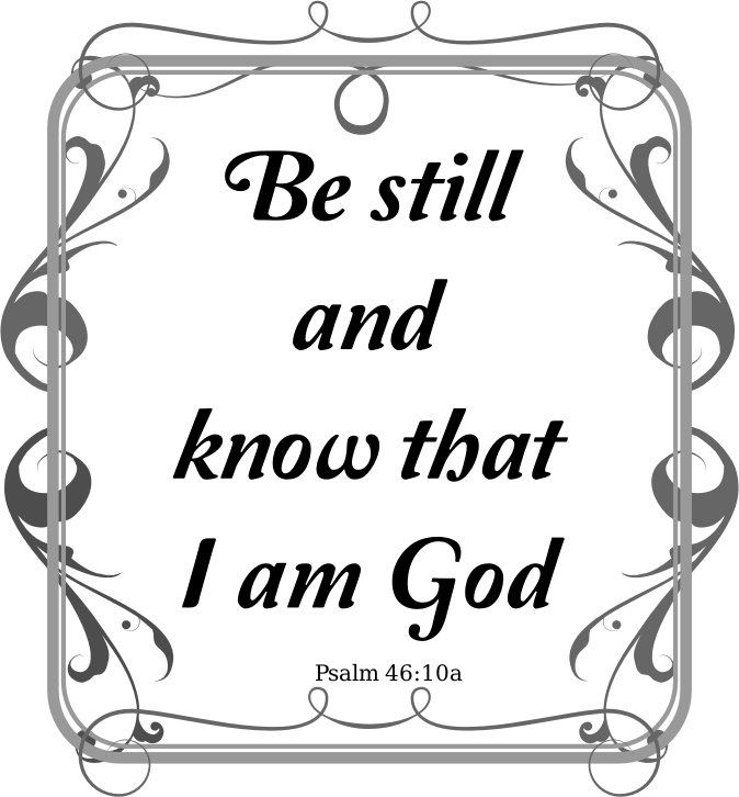 Psalms 46 10 Openclipart