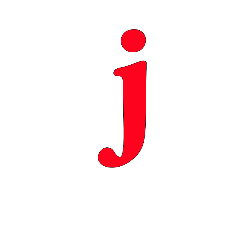 Lowercase J Openclipart