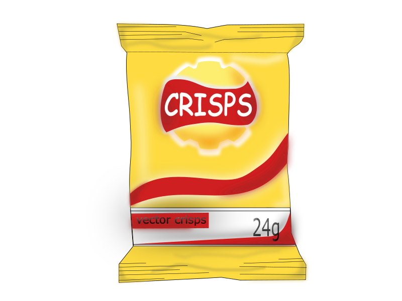 Bag Of Crisps Openclipart