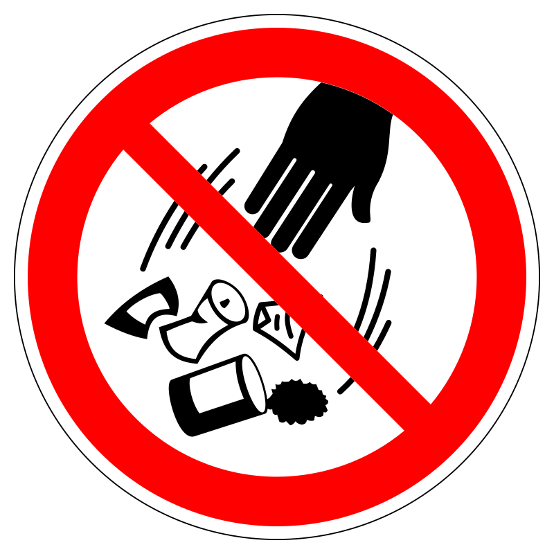 No Garbage Openclipart