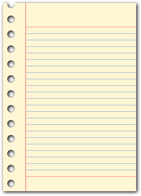 Notepad page Openclipart