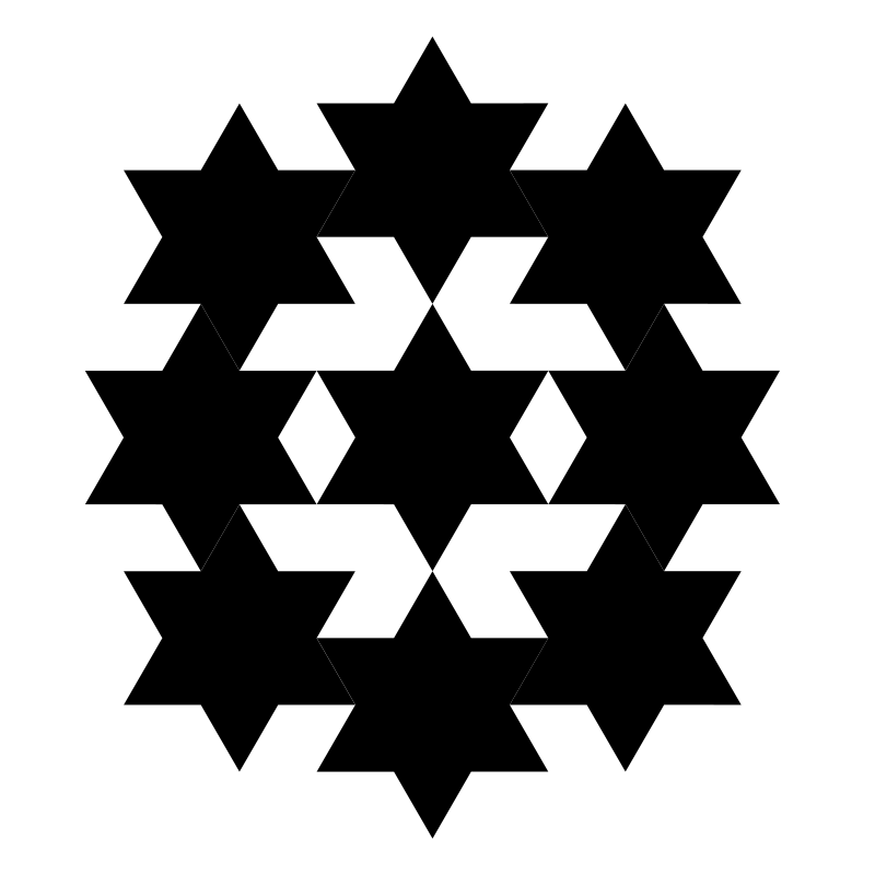 Clipart - hexagram connection