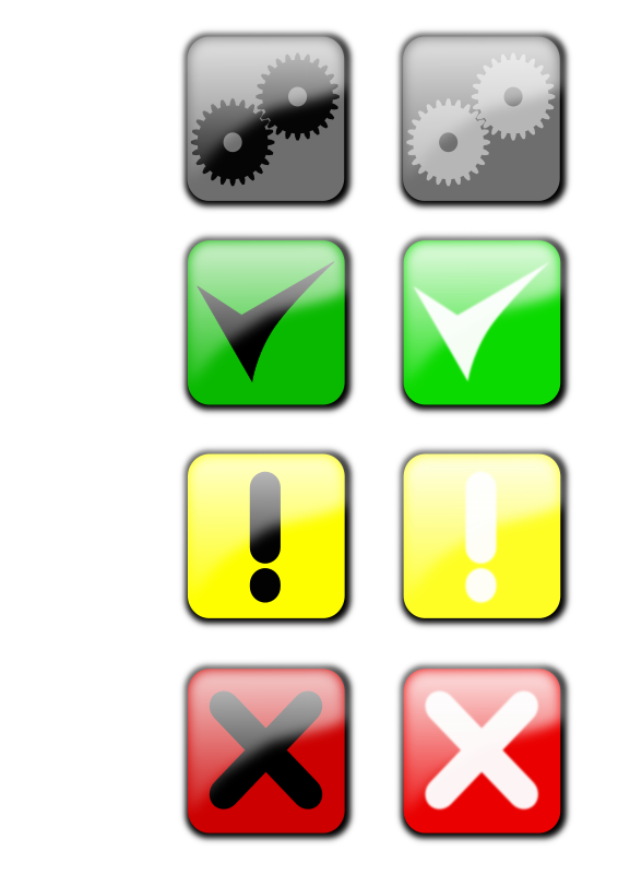 Clipart - status icons II
