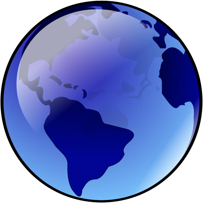 Clipart - blue earth