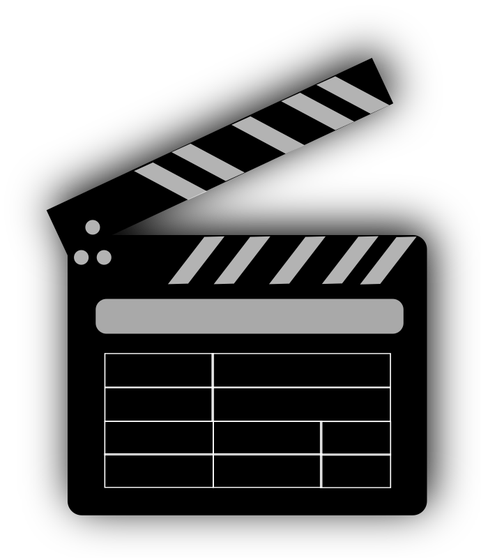 Clipart - Movie clapper Board