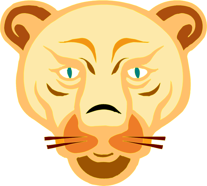 Clipart - lion face