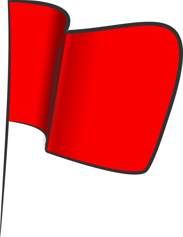 Clipart - Red Flag