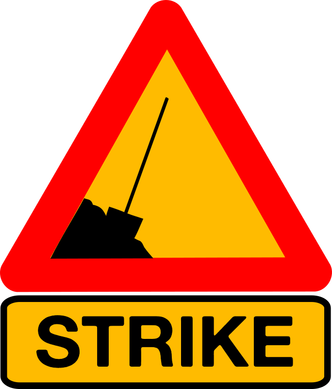 Clipart - Caution strike
