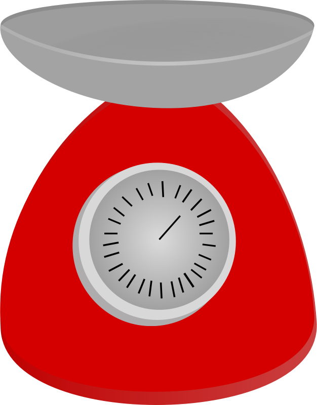 Clipart - Red analog scale