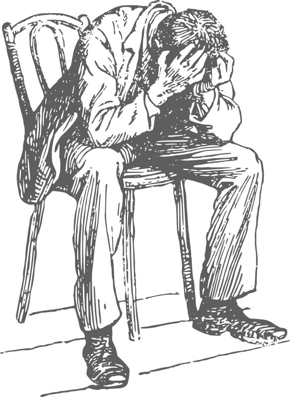 Clipart - Desperate Man