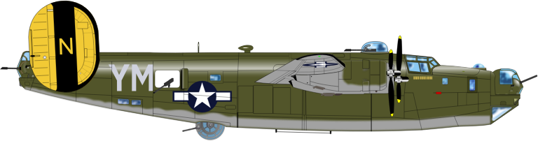 Clipart - B-24 J BOMBER