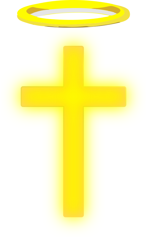 Clipart - Cross With Halo