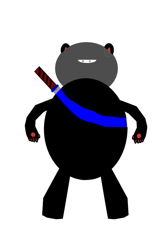 Clipart - Ninja Bear