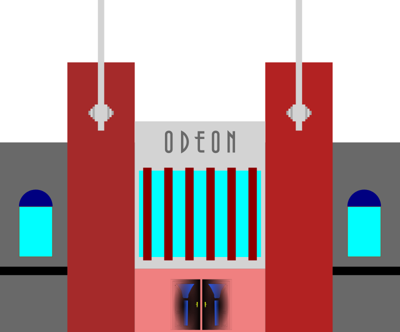 Clipart - Art Deco Odeon Cinema