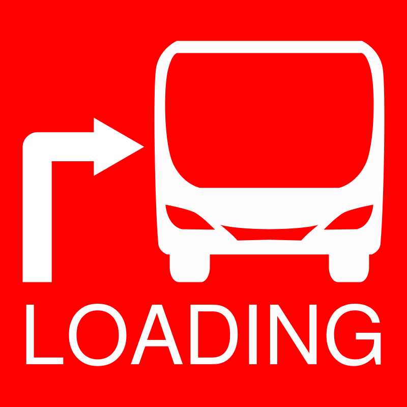 Clipart - Loading Bus Stop