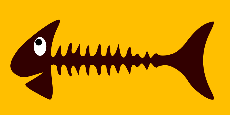 Clipart - Fish bone