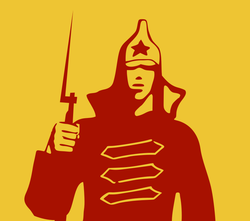 Clipart - Red Army young soldier 2