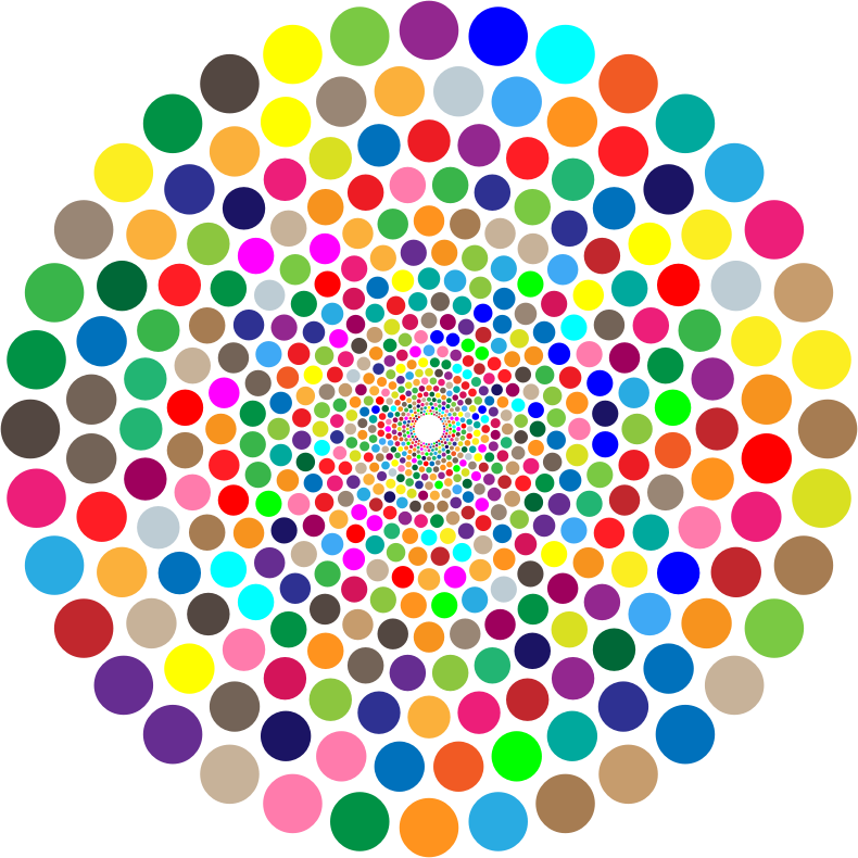 Clipart - Colorful Concentric Circles Vortex Clipart - Colorful Concentric Circles Vortex