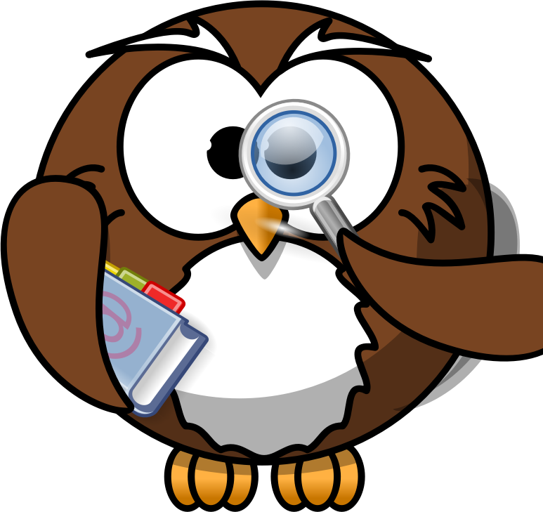 Clipart - ULTRA SMART OWL