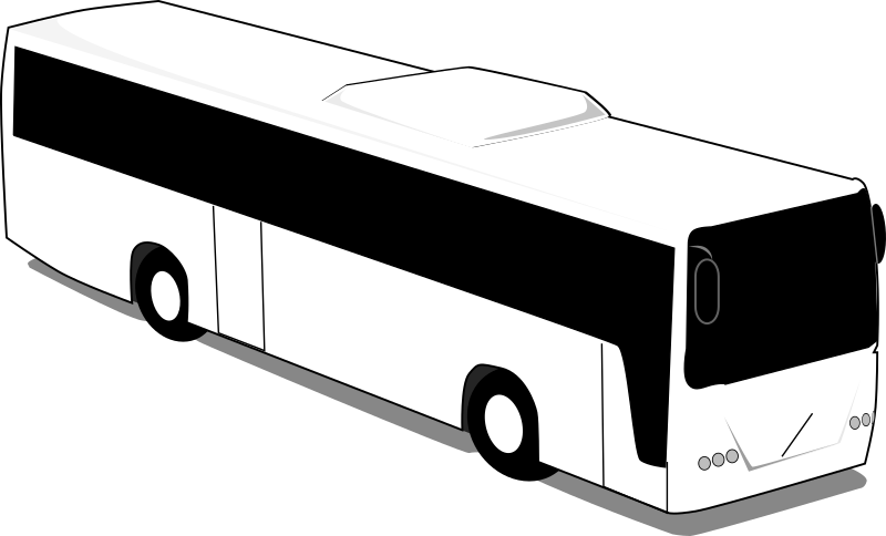 Clipart - Bus2 bw