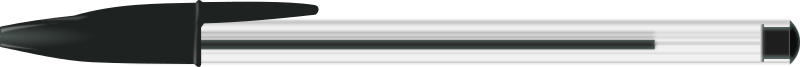 Clipart - black BIC pen